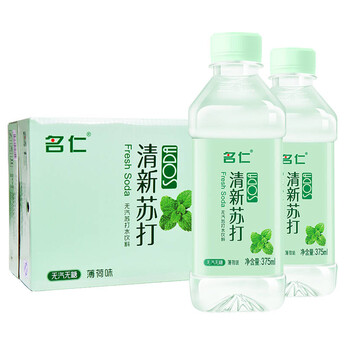 名仁 无糖无汽苏打水（薄荷味）饮料 375ML*24瓶/ 整箱装-京东商城【降价监控 价格走势 历史价格】 - 一起惠神价网_178hui.com