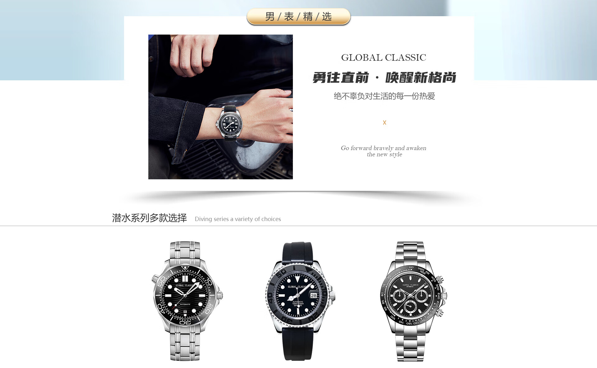 GLOBAL CLASSIC钟表旗舰店 - 京东