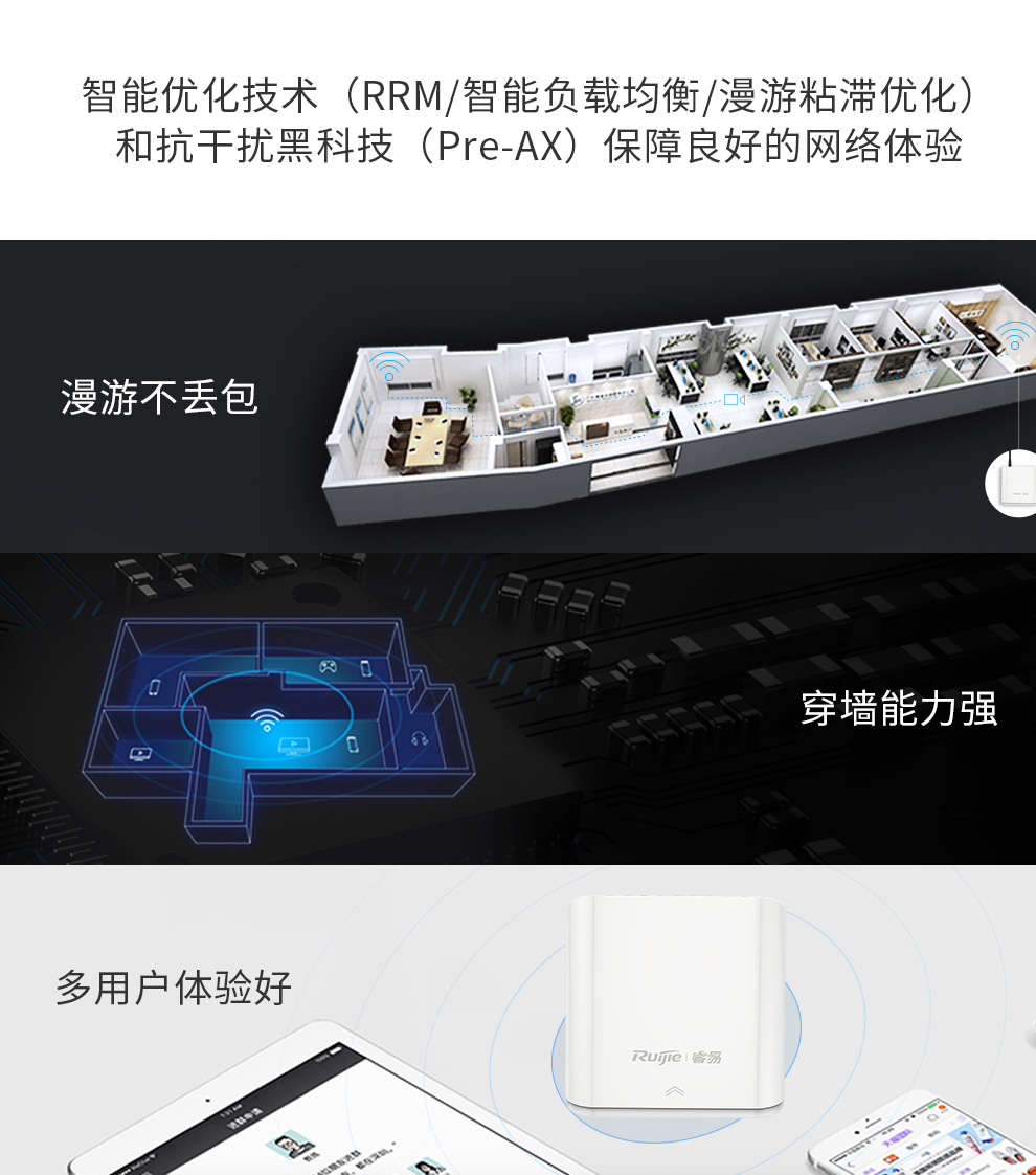 路由器 锐捷/RUIJIE RG-EAP101 无线AP 300Mbps及以下 - 兆纬商城