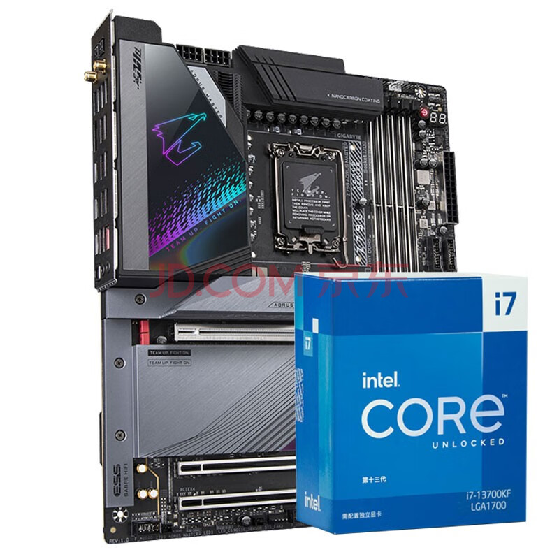 技嘉（GIGABYTE） Z790搭英特尔(Intel)13代i7 13700KF\\13700K套装 Z790 AORUS MASTER i7 13700KF【图片 价格 品牌 报价】-京东