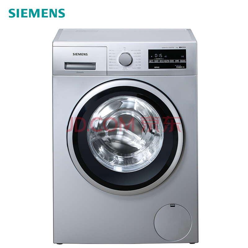 【西门子WM12P2C81W】西门子（SIEMENS） 9公斤 变频滚筒洗衣机 LED显示 触摸控制 低噪音 除菌（银色）XQG90-WM12P2C81W【行情 报价 价格 评测】-京东