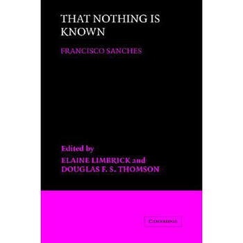 That Nothing Is Known