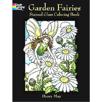 Garden Fairies Stained Glass Coloring Book