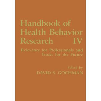 Handbook of Health Behavior Research IV: Rel...