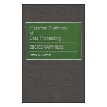 【】Historical Dictionary of Data