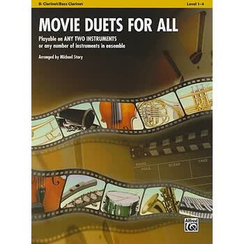 【】Movie Duets for All: Bb Clarinet/Bass