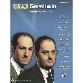 【】10 for 10 Sheet Music Gershwin: Easy