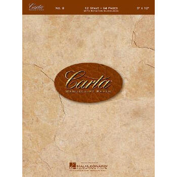 【】Carta Manuscript Paper, No. 8: 12 Stave