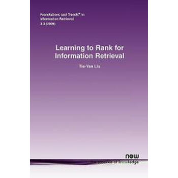 【】Learning to Rank for Information