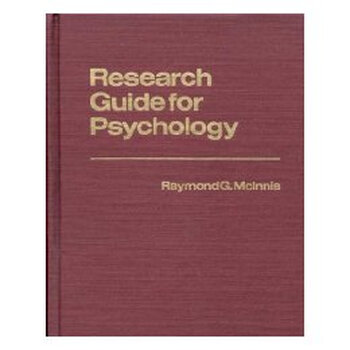 【】Research Guide for Psychology