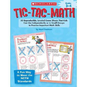 【】Tic-Tac-Math Grades 3-4: 50