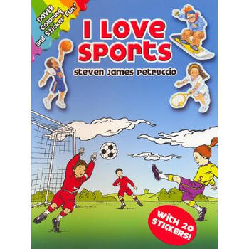 【】I Love Sports [With 20 Stickers]