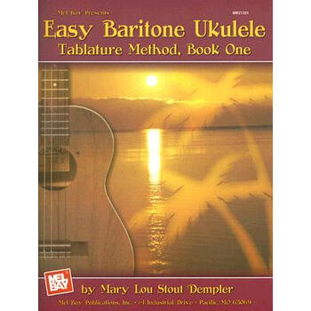 【】Easy Baritone Ukulele Tablature Method,