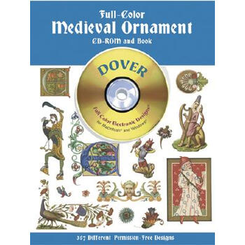 【】Full-Color Medieval Ornament CD-ROM and