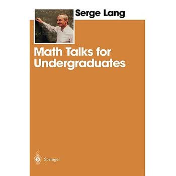 【】Math Talks for Undergraduates