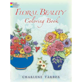 【】Floral Beauty Coloring Book