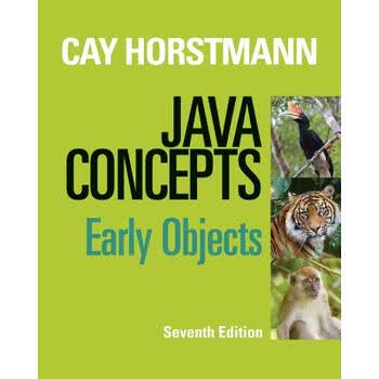 【】Java Concepts: Early Objects
