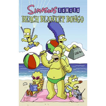【】Simpsons Comics Beach Blanket