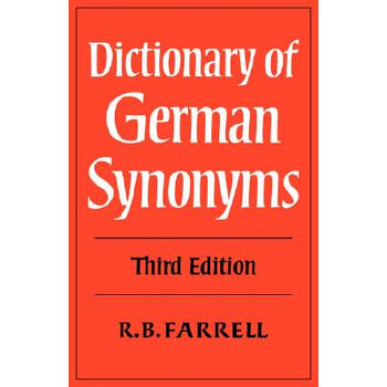 【】Dictionary of German Synonyms