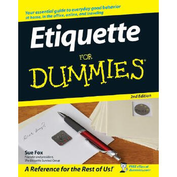 【】Etiquette For Dummies, 2N
