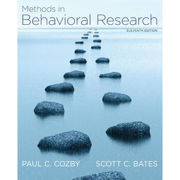 【】Methods in Behavioral Research