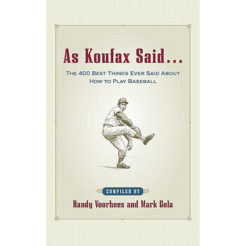 【】As Koufax Said...