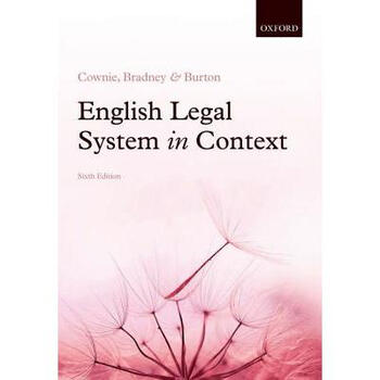 English Legal System in Context 6e