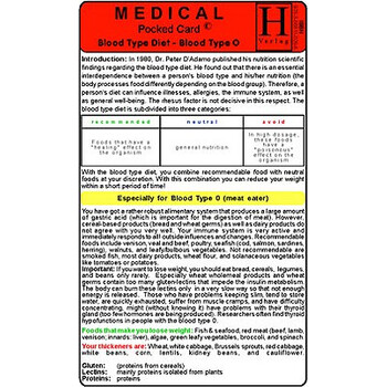 【】Blood Type Diet, Blood Type O