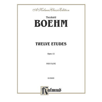 【】Twelve Studies, Op. 15 for Flute