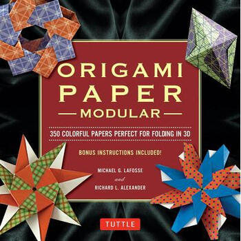 Modular Origami Paper Pack: 350 Colorful 3(