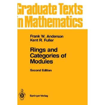 【】Rings and Categories of Modules