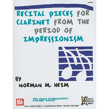 【】Recital Pieces for Clarinet from th