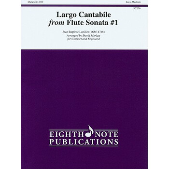 【】Largo Cantabile from Flute Sonata