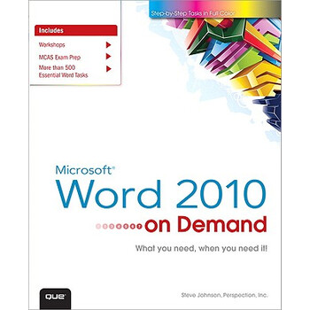 【】Microsoft Word 2010 on Demand