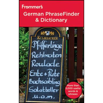 【】Frommer's German PhraseFinder &