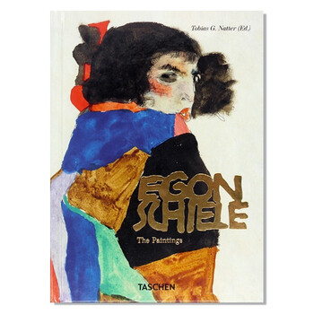 现货包邮 Taschen40周年纪念版系列：Egon Schiele The Paintings 埃贡·席勒绘画册 人物形象、自画像作品 TASCHEN原版 精装厚本