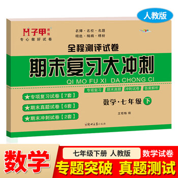 七年级下册数学人教版期末复习冲刺试卷 人教部编版七下数学书同步期末试卷名校期末真题专项训练 初中生7年级下册数学期末考试备考复习资料 初一数学期末练习题数学总复习资料重难点总结全解压轴题强化训练试卷子