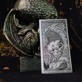 星之所在 金银箔纸书签合集 克苏鲁/哈斯塔/海怪/爱手艺/洛夫克拉夫特/克系古神/神话/星舰 克苏鲁银箔书签（1枚）