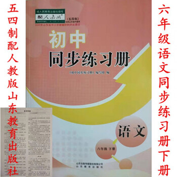 2021五四制配人教版(山东教育)初中同步练习册六年级语文下册山东教育出版社六年级下册语文同步配套练