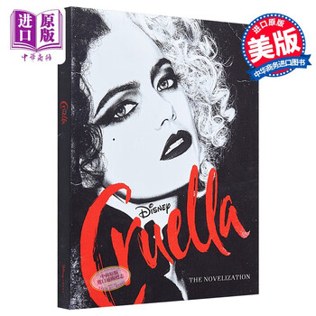 迪士尼真人版黑白魔女库伊拉小说含照片 电影同名 Cruella 英文原版