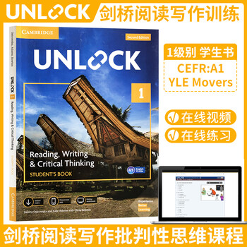原版第二版 剑桥unlock教材 初级中学英语听力口语阅读写作综合批判思维课程 basic  unlock1 2 3 4 5 附在线学习账号 Reading Writing 1级（读写）
