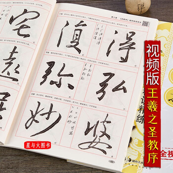 怀仁集王羲之圣教序 唐 全视频版精讲精练教程（扫码看视频）米字格毛笔行书书法等级考试培训教材临摹字帖
