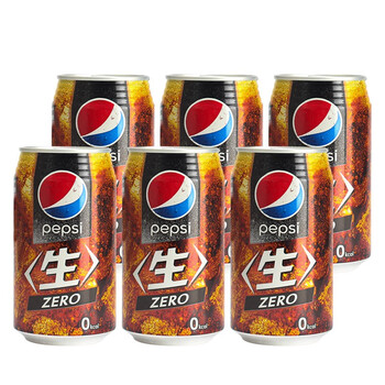 百事可乐 生可乐 日本进口pepsi网红汽水罐装 碳酸饮料气泡水饮品夏季儿童 340mL 6罐 无糖零度生可乐【图片 价格 品牌 报价】-京东