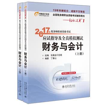 2017年税务师职业资格考试应试指导及全真模拟测试：财务与会计考试财务会计资格考试自学参考资料 图书