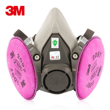 【3M6200+6001】3M 6200防毒面具面罩 呼吸防护用品口罩 防油烟水泥玻璃纤维 6200+2097三件套【行情 报价 价格 评测】-京东