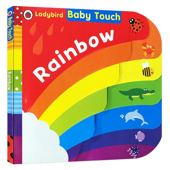 彩虹 英国小瓢虫宝宝触摸书 英文原版绘本 Baby Touch Rainbow 认知启蒙大开本纸板书