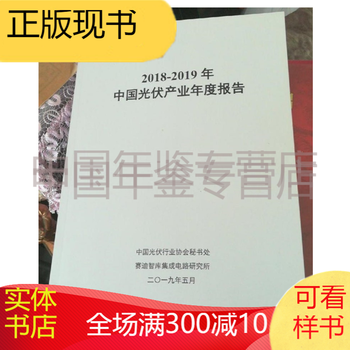 2018-2019年 中国光伏产业年度报告