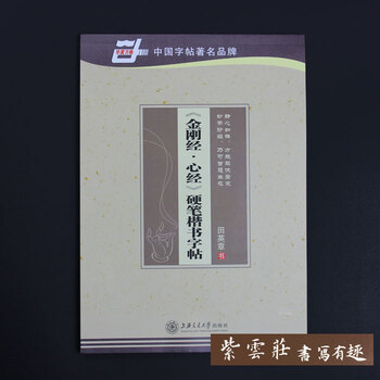田英章钢笔楷书练字帖成年楷书大小学生行楷行书正楷体临摹 心经金刚经