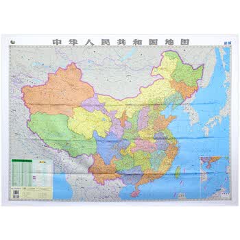 中国地图 绸布版尼龙绸  1.15x0.85m 柔软防水 广东地图出版社