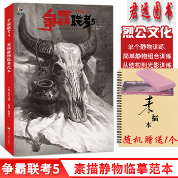 争霸联考5素描静物临摹范本2021烈公文化黎伟立素描基础单个组合静物结构光影大关系完整稿对应临摹